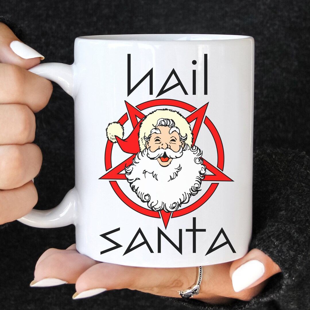 Hail Santa | Merry Gothmas | Christmas Mug | Gothic Christmas | Holiday ...