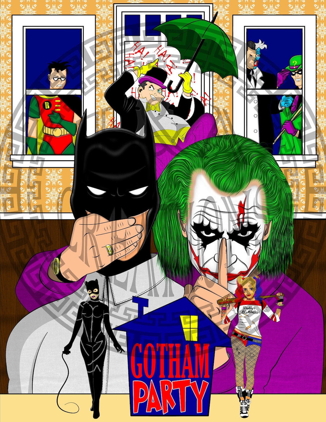 Gotham Party,print File - Etsy
