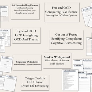 Digital OCD Workbook Pdf Trauma Therapy Ebook OCD Therapy Worksheets ...