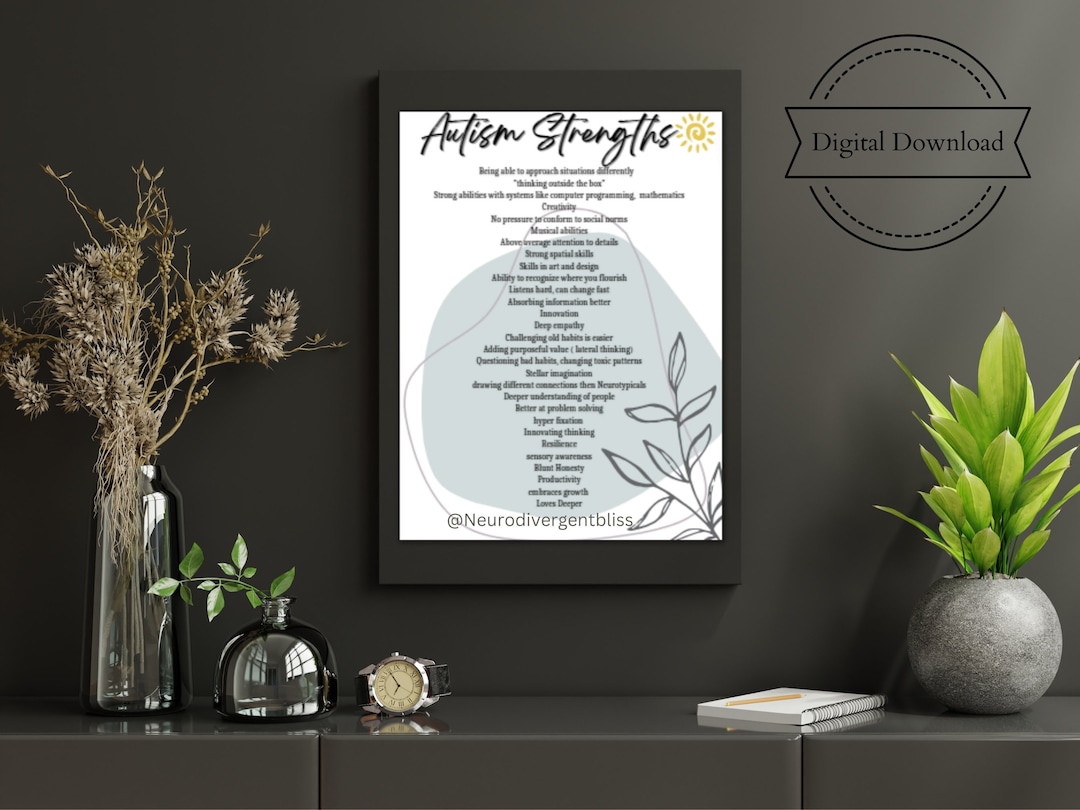 Autism Awareness Decor | Instant Download | Neurodiversity Poster ...