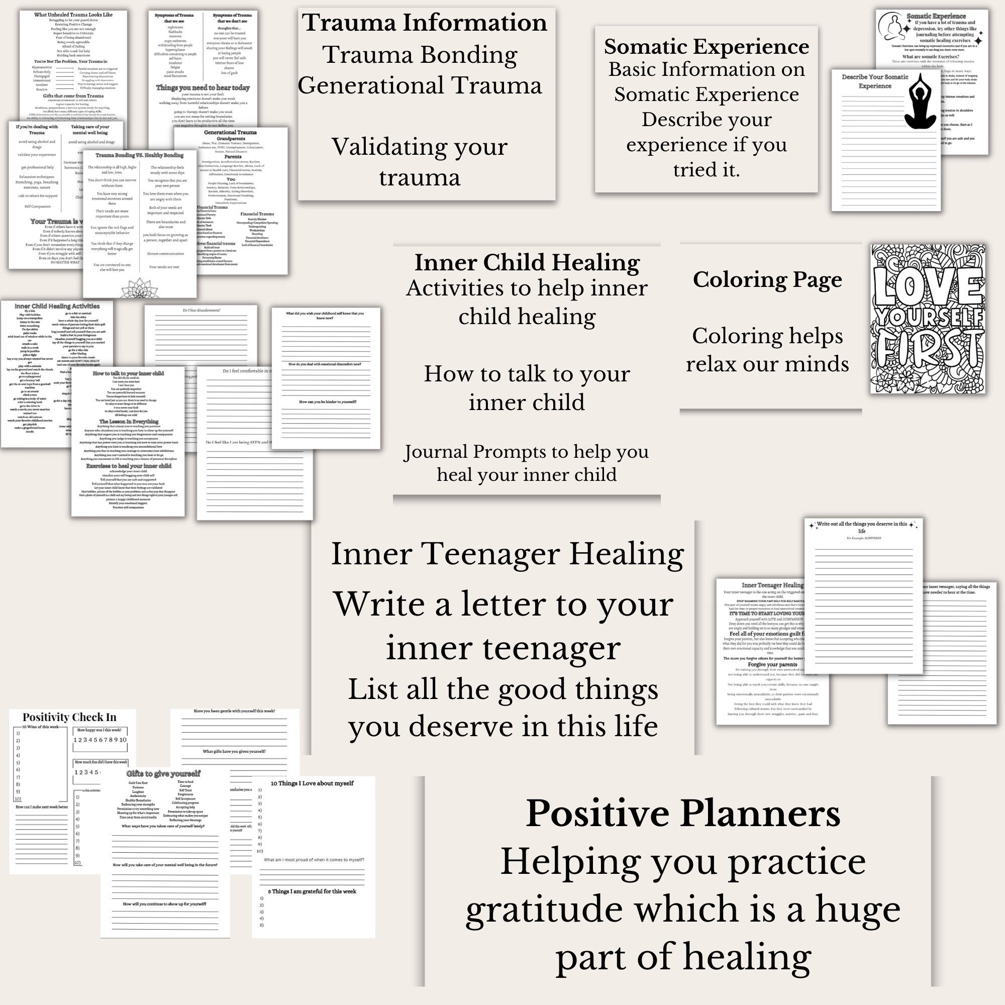 Digital Neurodivergent Printable Planner Trauma Therapy - Etsy
