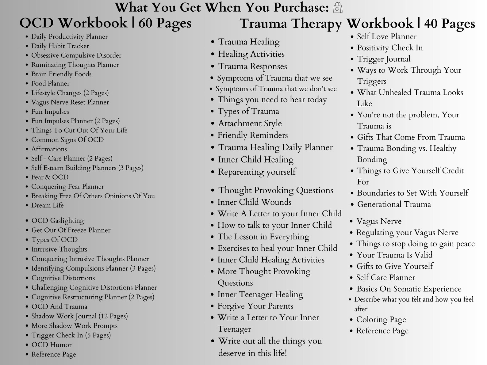 Digital OCD Workbook Pdf | Trauma Therapy Ebook | OCD Therapy ...