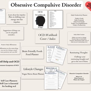 Digital OCD Workbook Pdf Trauma Therapy Ebook OCD Therapy Worksheets ...