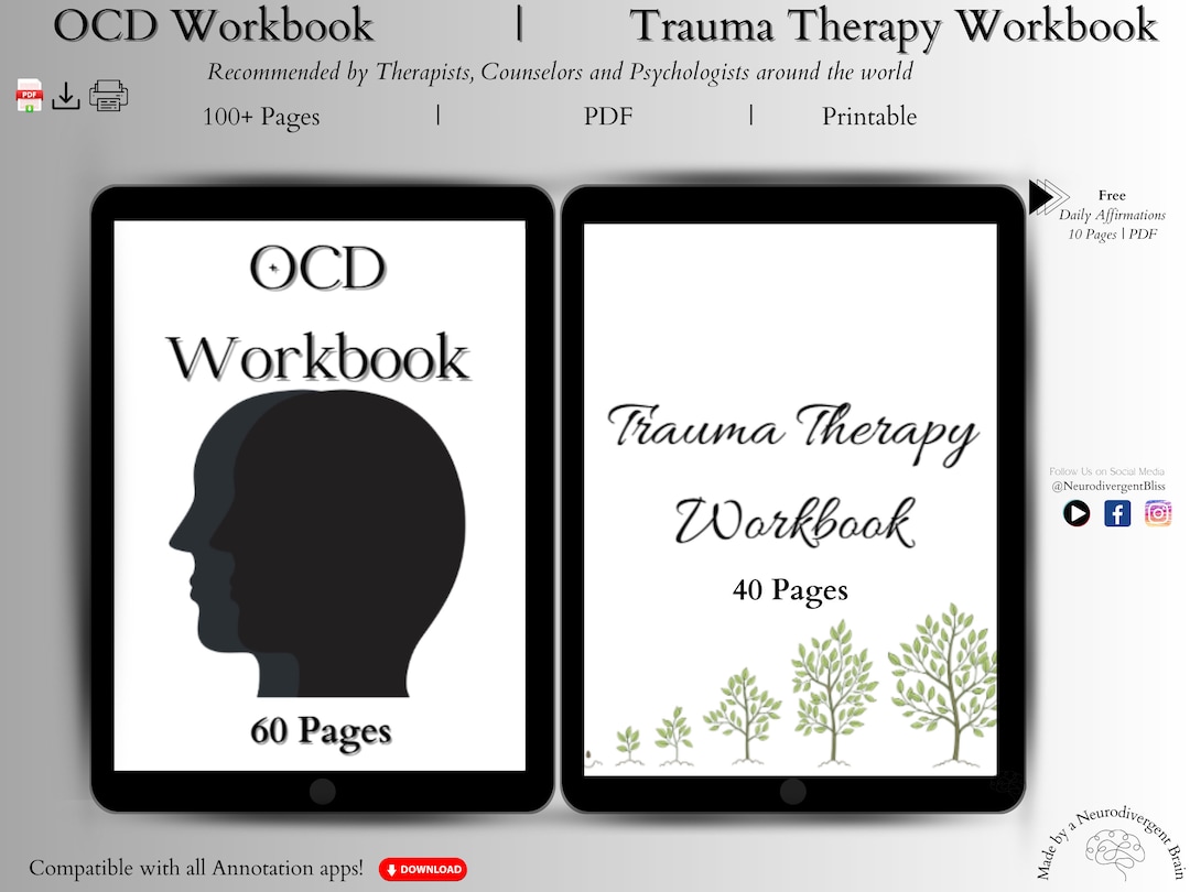 Digital OCD Workbook Pdf | Trauma Therapy Ebook | OCD Therapy ...