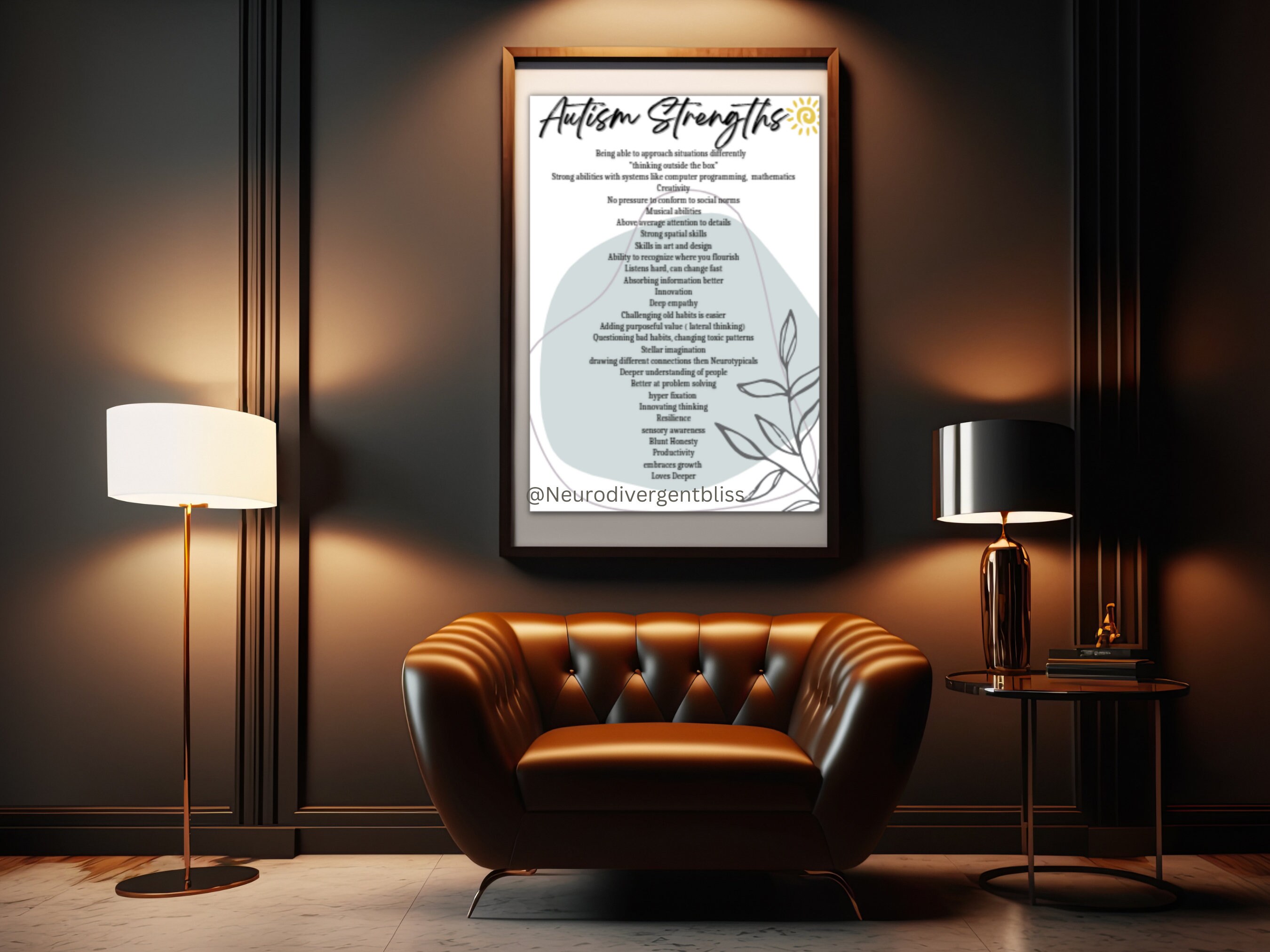 Autism Awareness Decor Instant Download Neurodiversity Poster Office ...