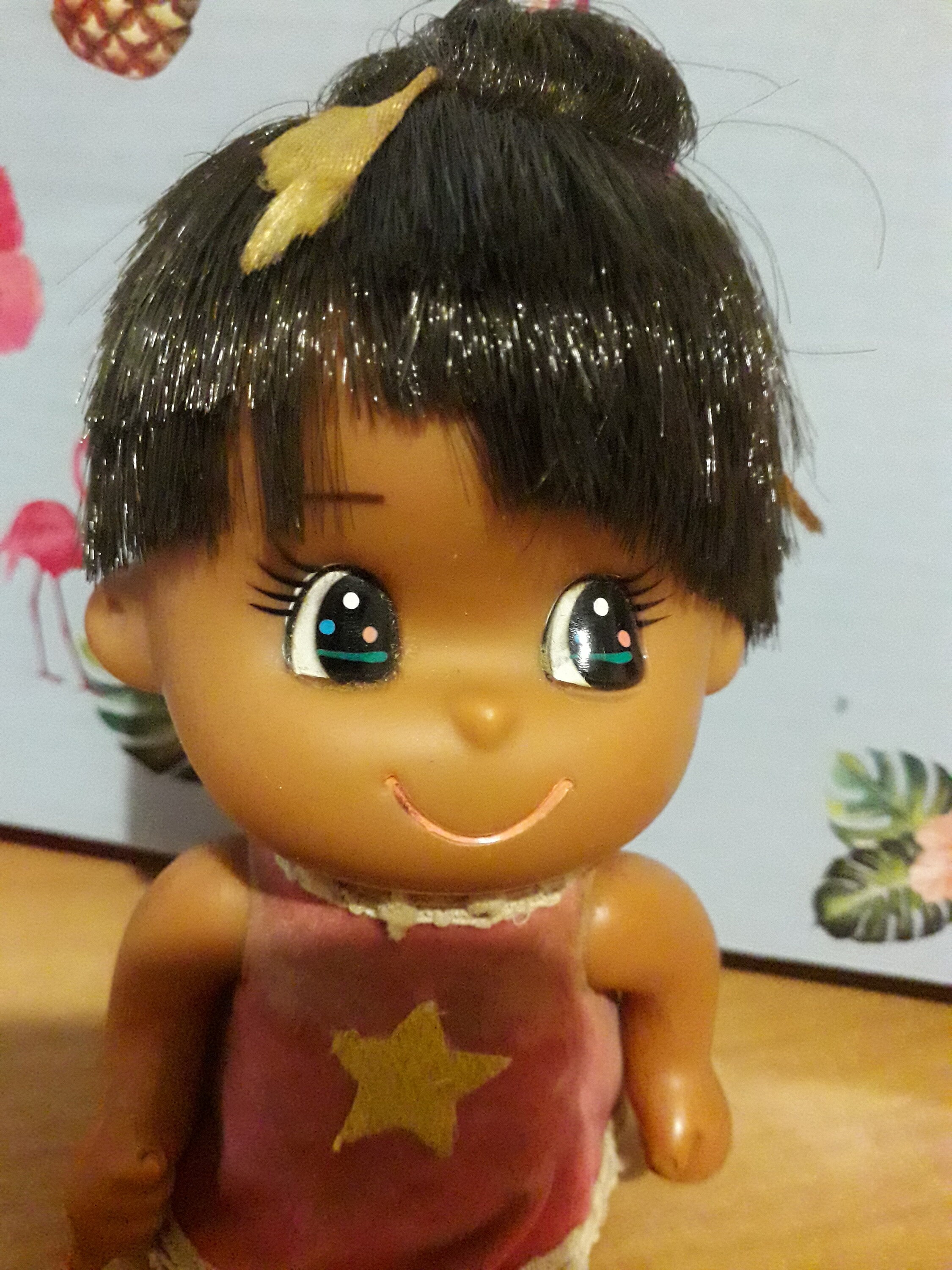 Vintage Rubber Doll Sassy IKB Big Eyes Made in Japan 70's Moody Cuties ...