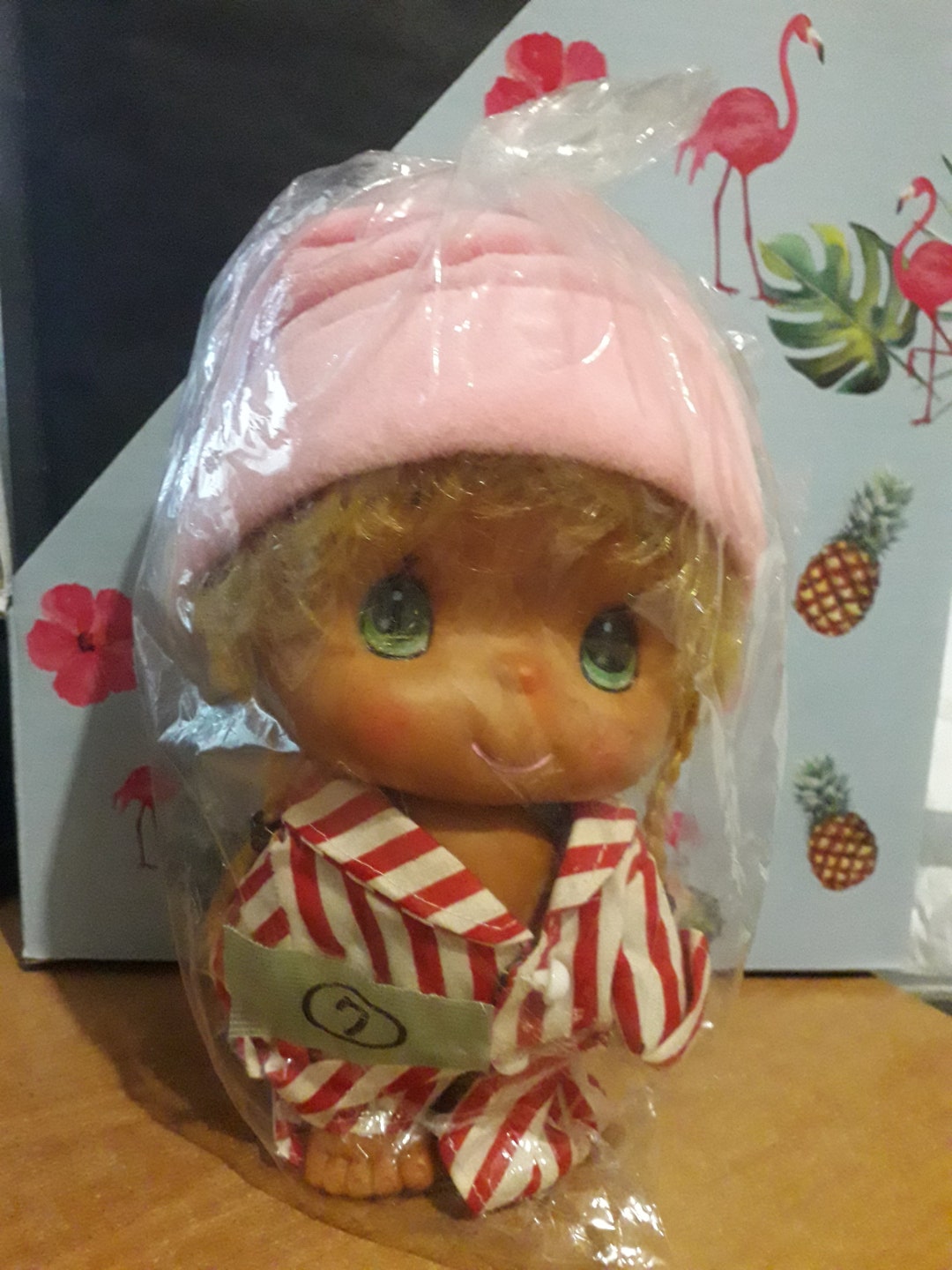 Vintage Rubber Doll in Pj's Pijamas Big Eyes Made in Japan Cute Retro ...