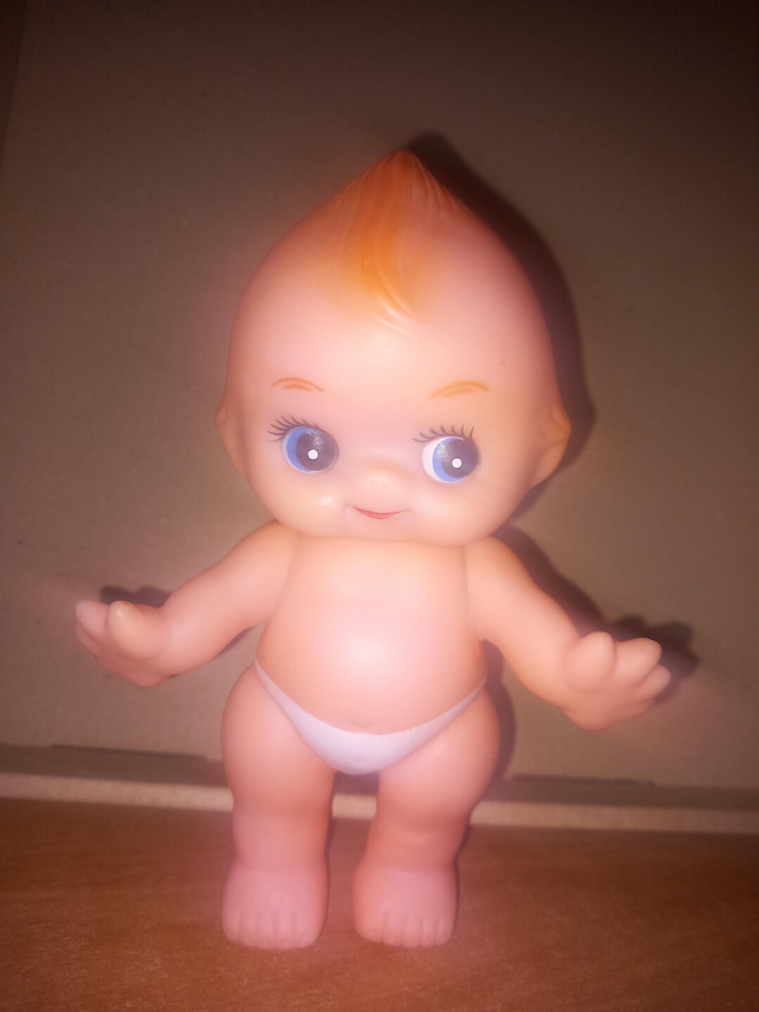 Vintage Rubber Doll Kewpie Sassy Baby Doll Standing 70's 60's Vinyl Old ...