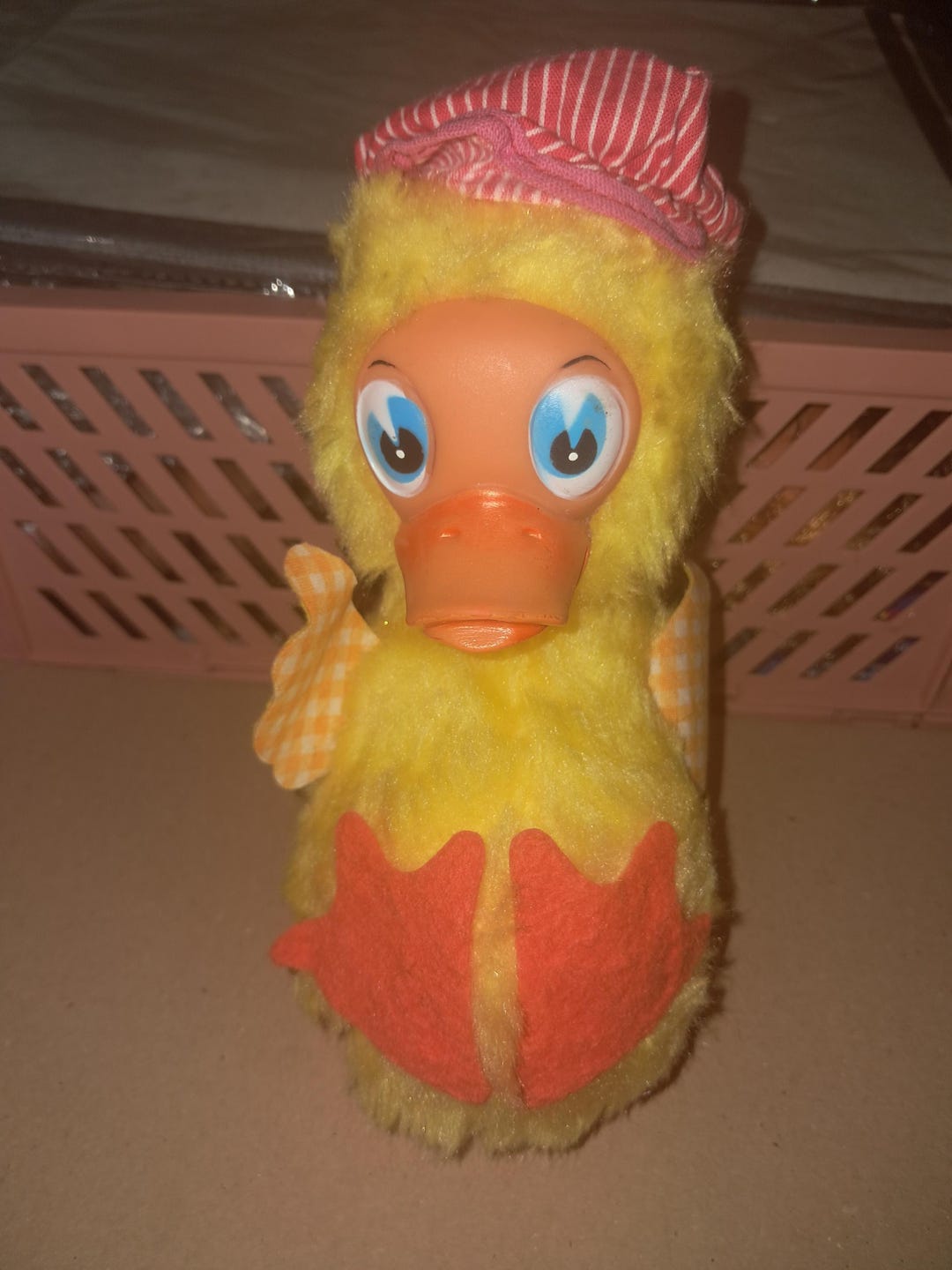 Vintage Rubber Doll Stuffed Plush Toy Rubber Face Duck Sassy Cute ...
