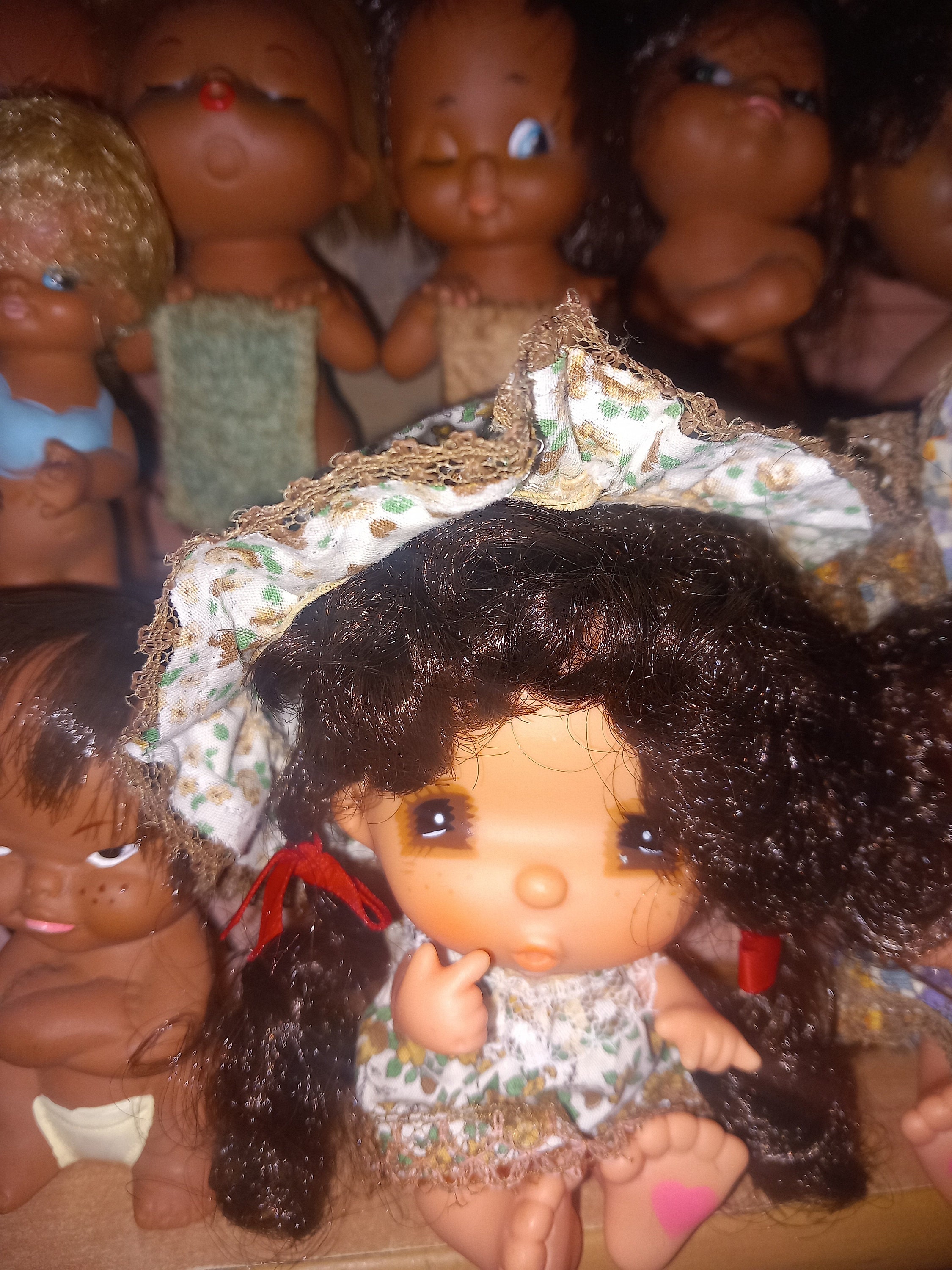 Vintage Rubber Doll Moody Cuties Sun Bunnies SOFUBI Doll Sassy Emotion ...