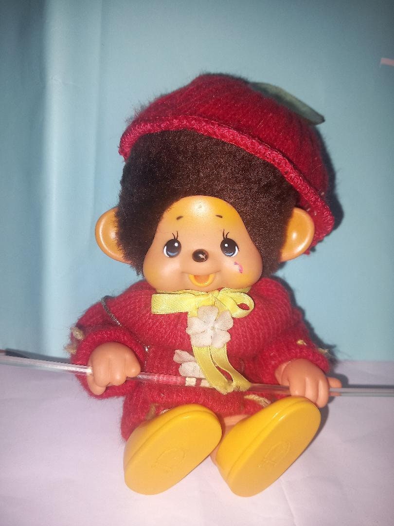 Vintage Rubber Doll Sekiguchi Monchhichi Plush Stuffed Made in Japan ...