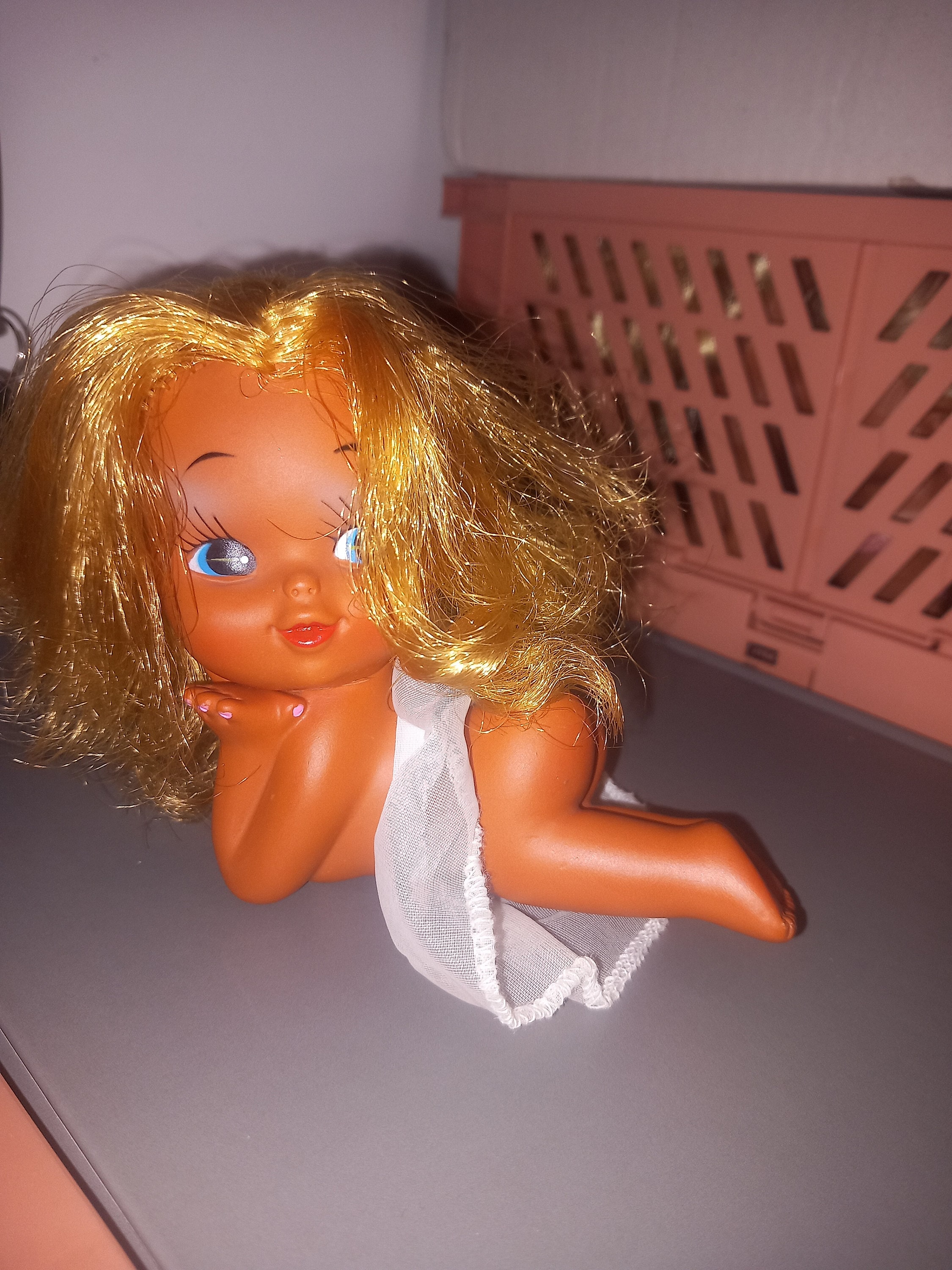 Vintage Rubber Pin up Doll Antique Figure Vinyl Toy Kitschy Collectible ...