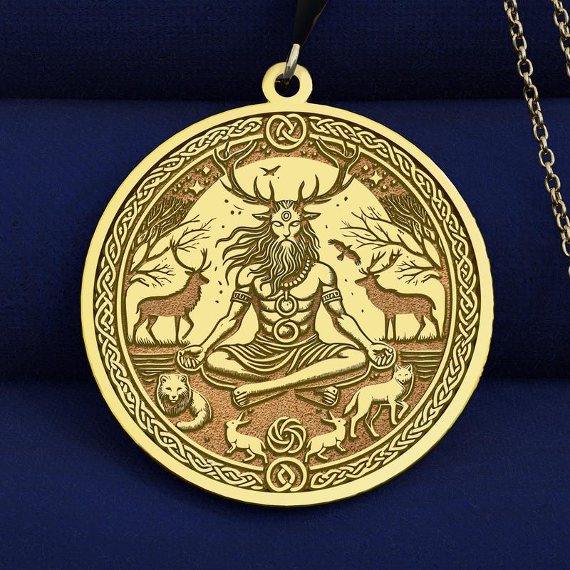 Cernunnos Wiccan Pendant - Etsy UK