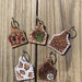 Hand Tooled & Carved Genuine Leather Cow Tag Keychain - Etsy