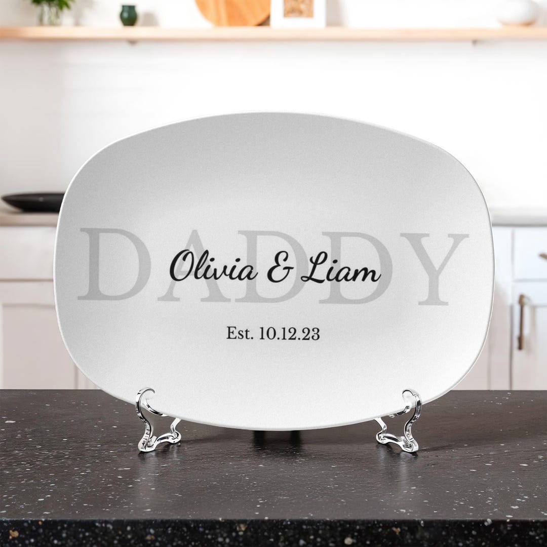 Custom Platter With Names of Kids, Gift Plate Custom Name, Personalized ...