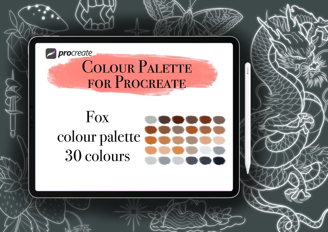 Colour Palette for Procreate - Fox - Etsy