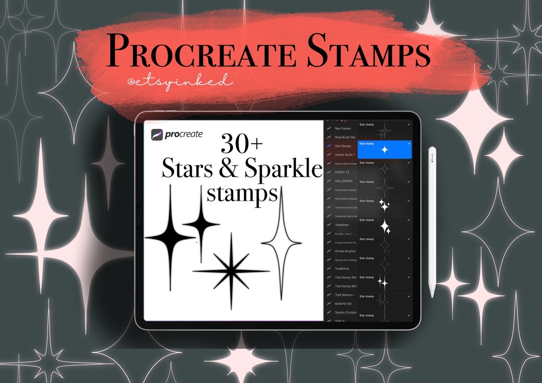 Sparkle and Star Brushes for Procreate - Etsy