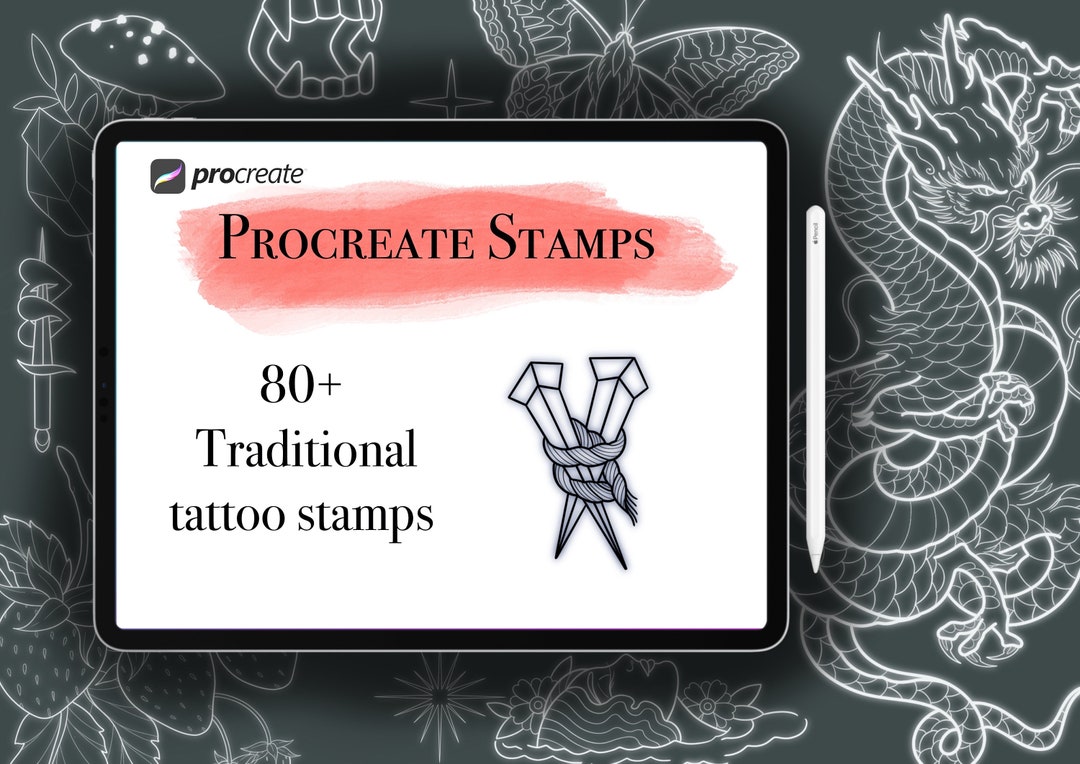 80+ Traditional Stamps for Procreate - Etsy