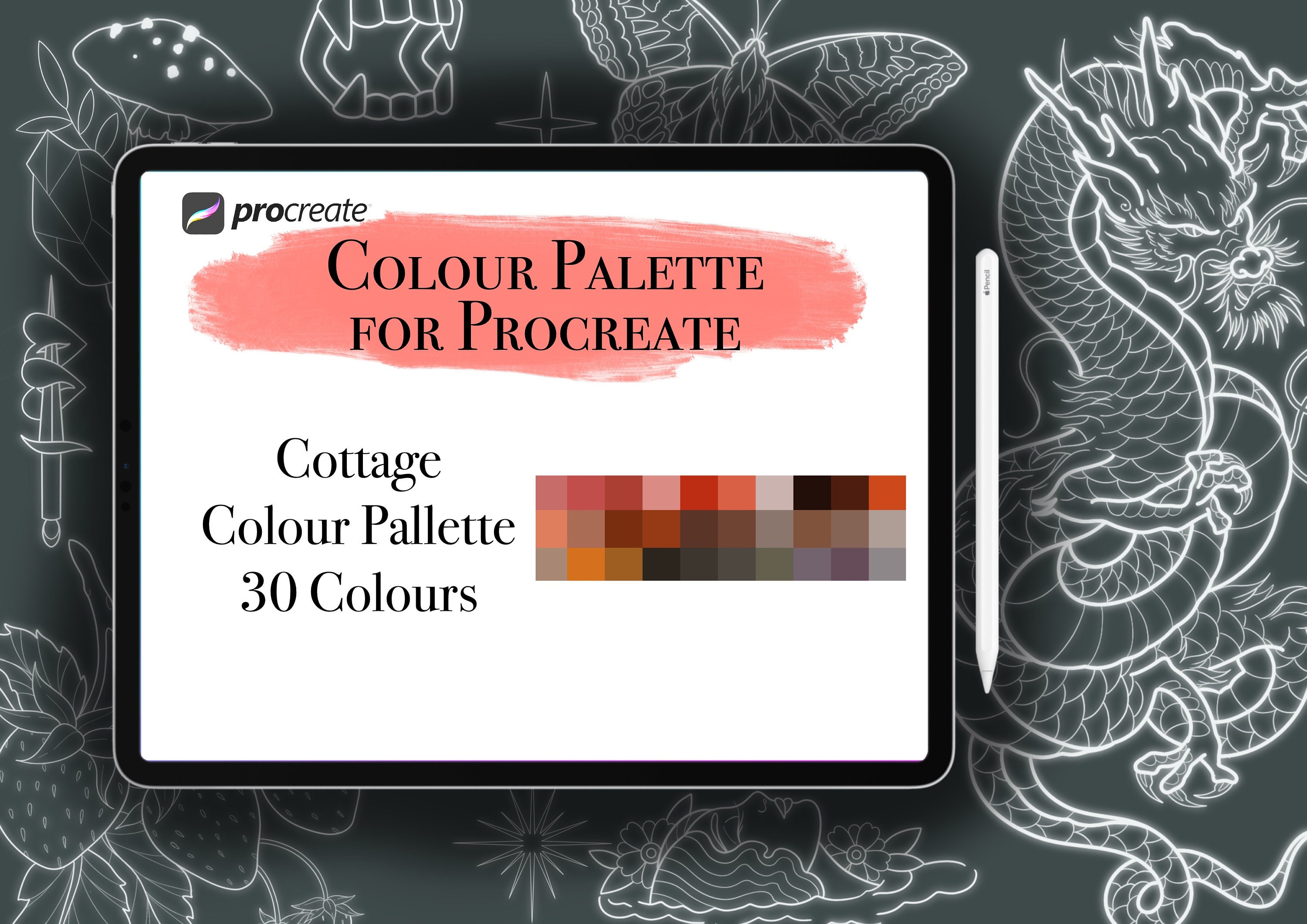 Procreate Colour Pallette Cottage - Etsy