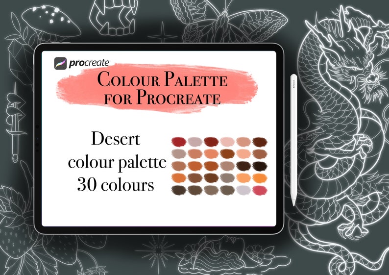 Colour Pallets for Procreate- Desert - Etsy