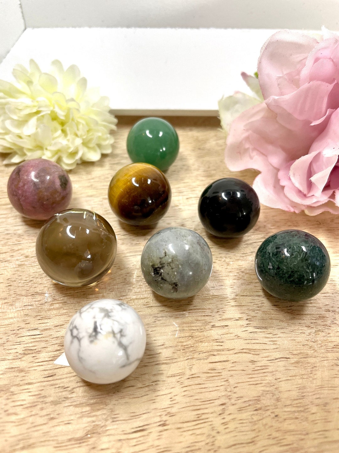 Mini Crystal Balls Spheres Small Spheres of Different Crystals to ...