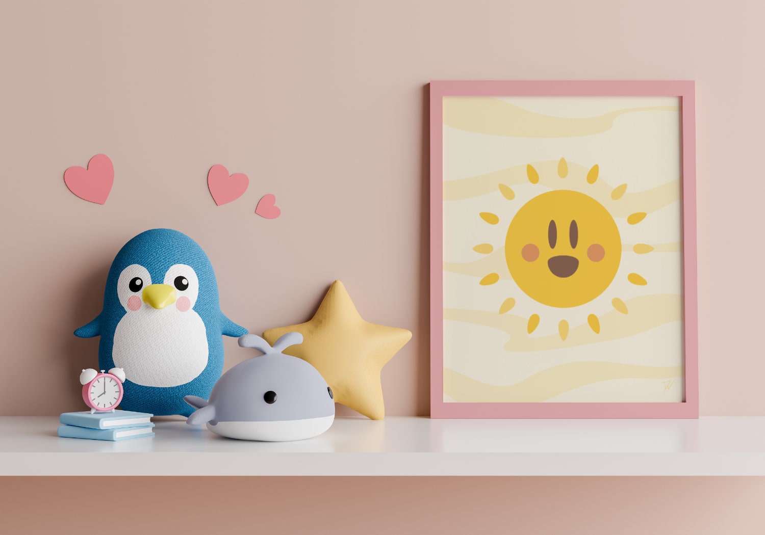 Happy Sun Art Print, Digital Download, Printable Children Wall Art ...