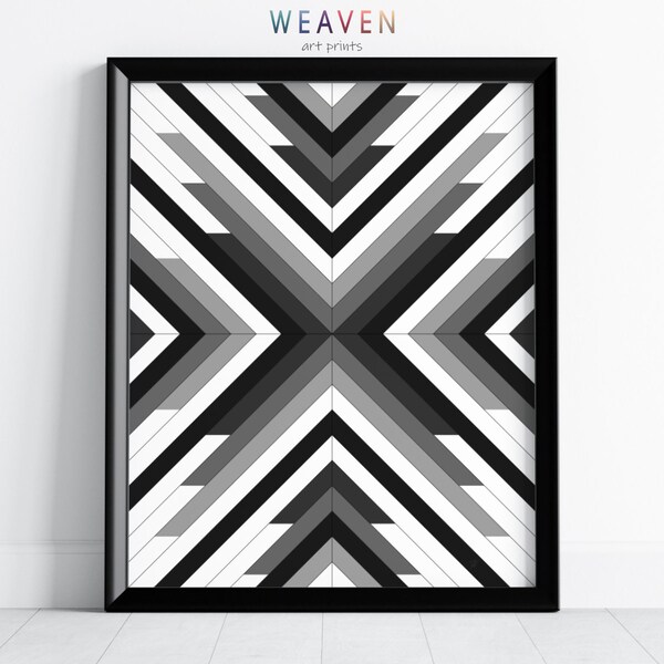 Black and White Aztec Printable - Etsy