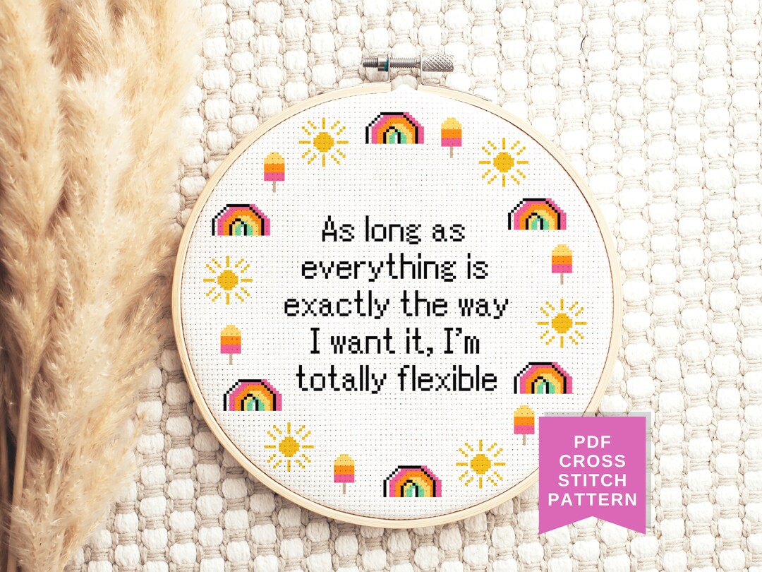 Sarcastic Cross Stitch Pattern Hilarious PDF Instant Download - Etsy