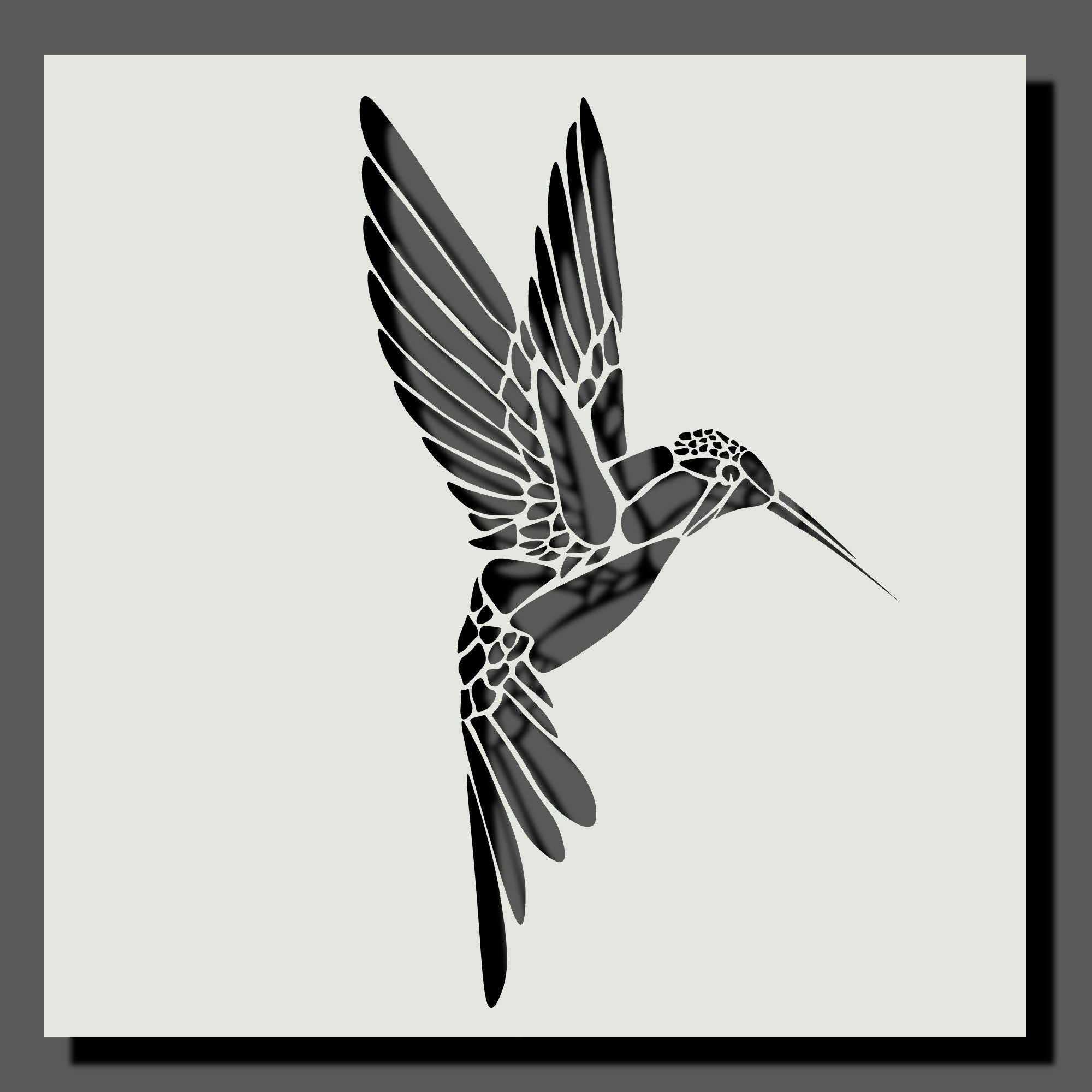 A1 Size Hummingbird Reusable Large Stencils for Wall Art Home - Etsy