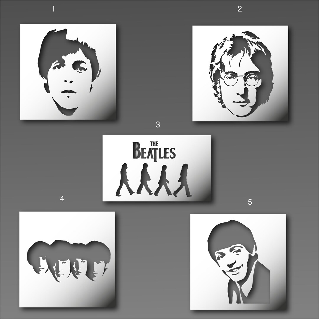 Meet The Beatles Stencil