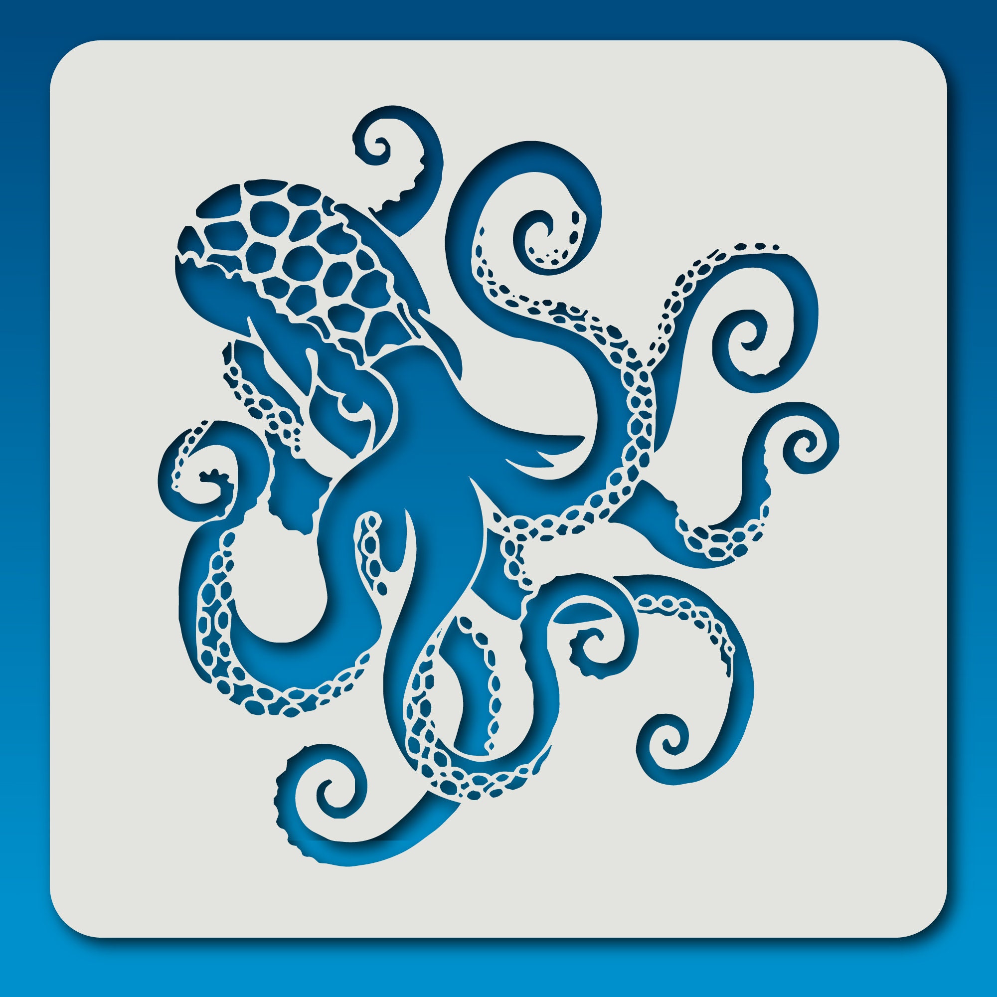 Octopus Wall Stencil