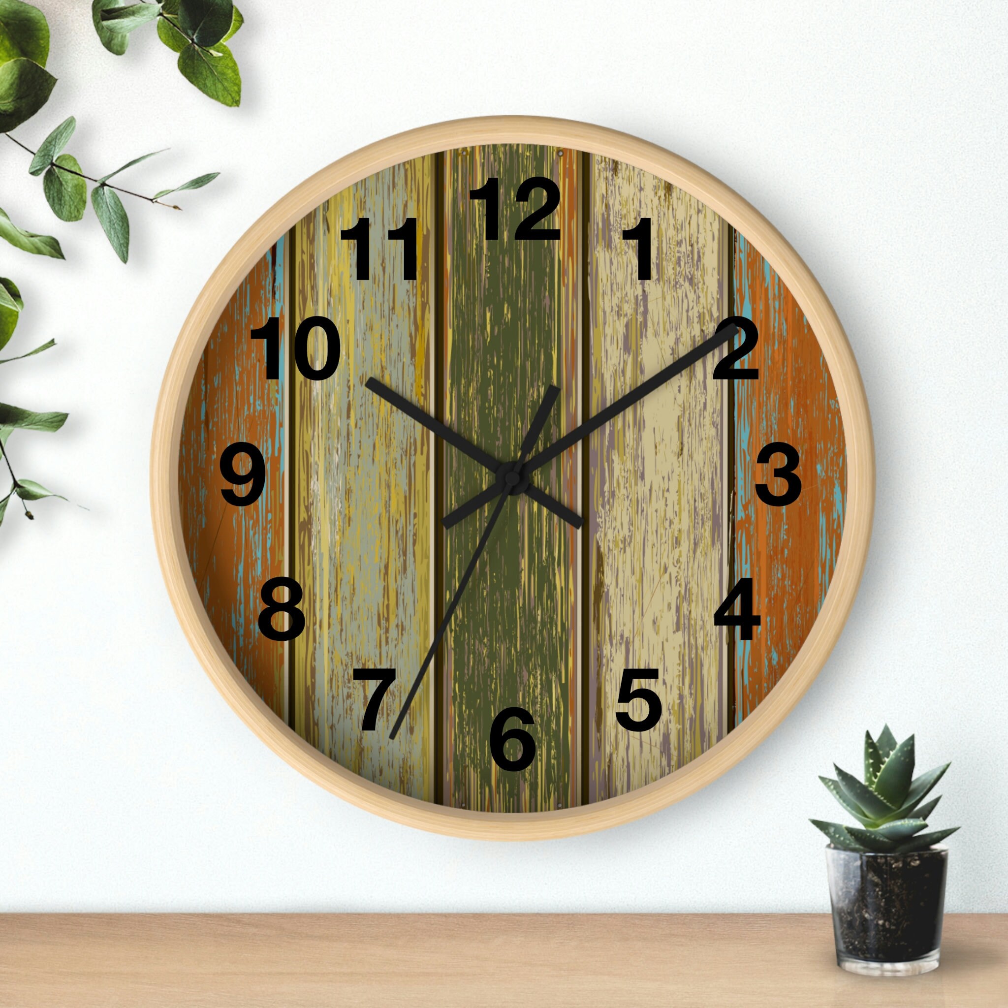 Rustic Wall Clock, Barn Clock, Farmhouse Clock, Rustic Home Decor ...