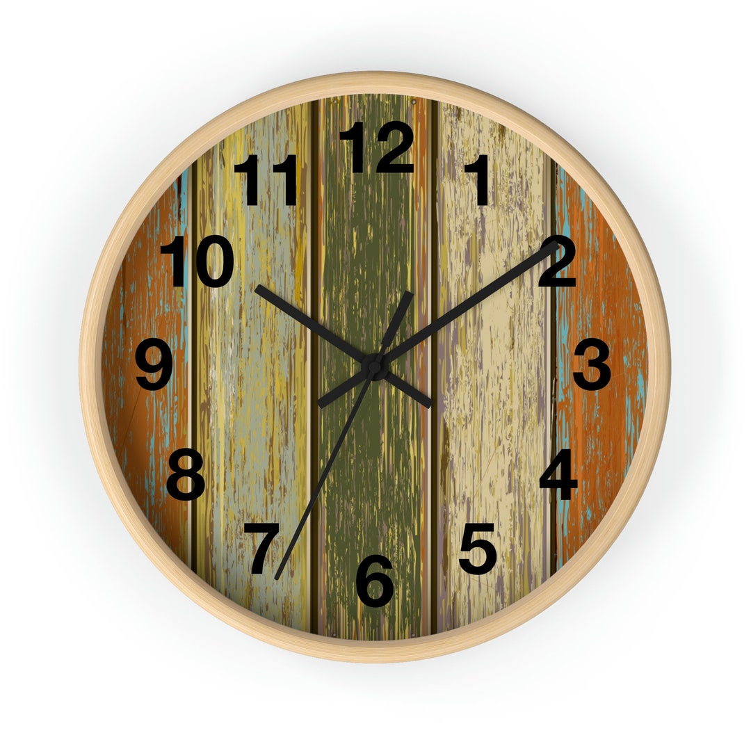 Rustic Wall Clock, Barn Clock, Farmhouse Clock, Rustic Home Decor ...