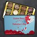 Custom Name Valentine Box, Chocolate Truffles, Girlfriend Gift ...