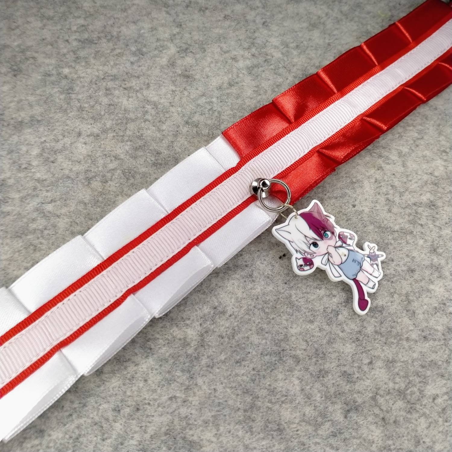 OOAK Luxury Neko Shoto Mha Collar Kawaii Handmade Gift Necklace Choker ...
