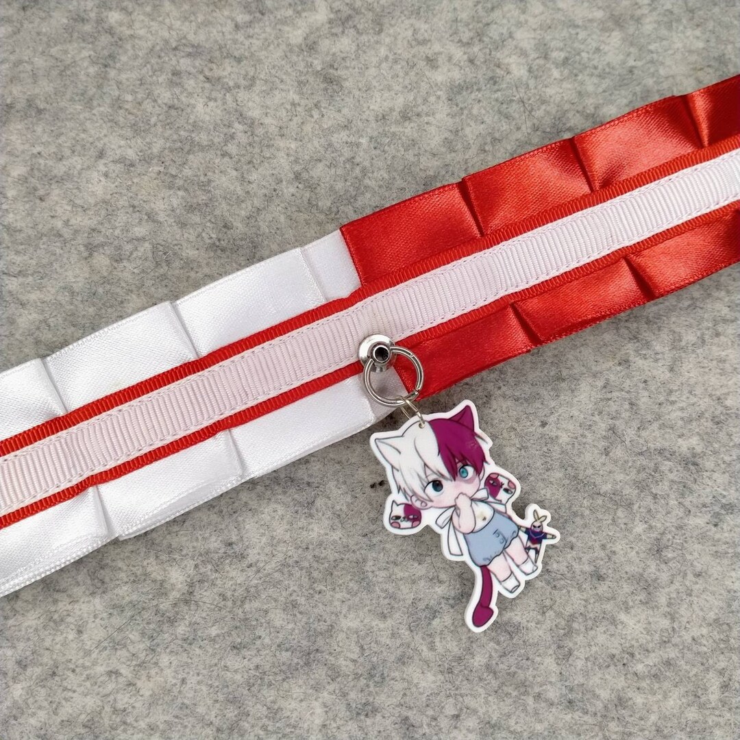 OOAK Luxury Neko Shoto Mha Collar Kawaii Handmade Gift Necklace Choker ...