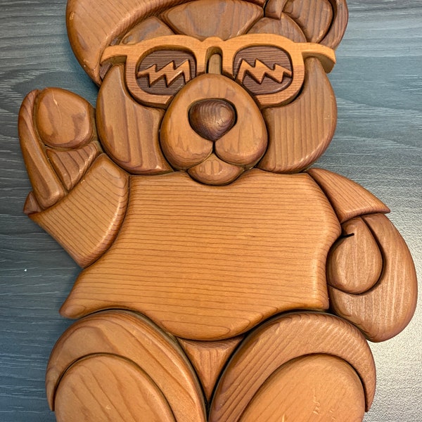 Intarsia Bear - Etsy