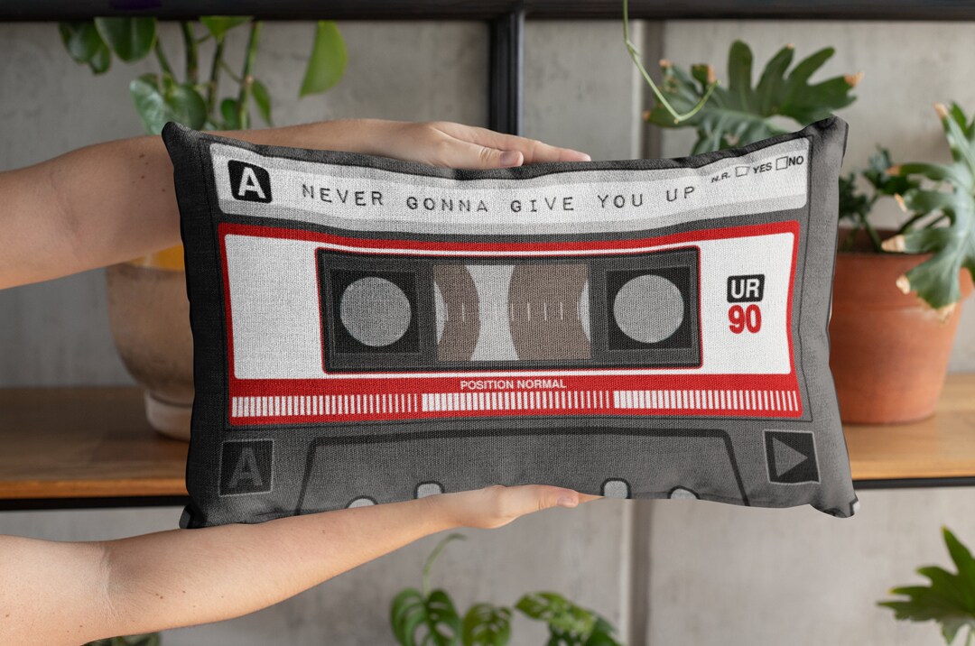 CUSTOMIZABLE Cassette Tape Mix Tape Throw Pillow, Personalized Gift ...