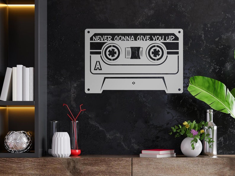 Cassette Tape Wall Art CUSTOM Steel Music Metal Die Cut Sign - Etsy