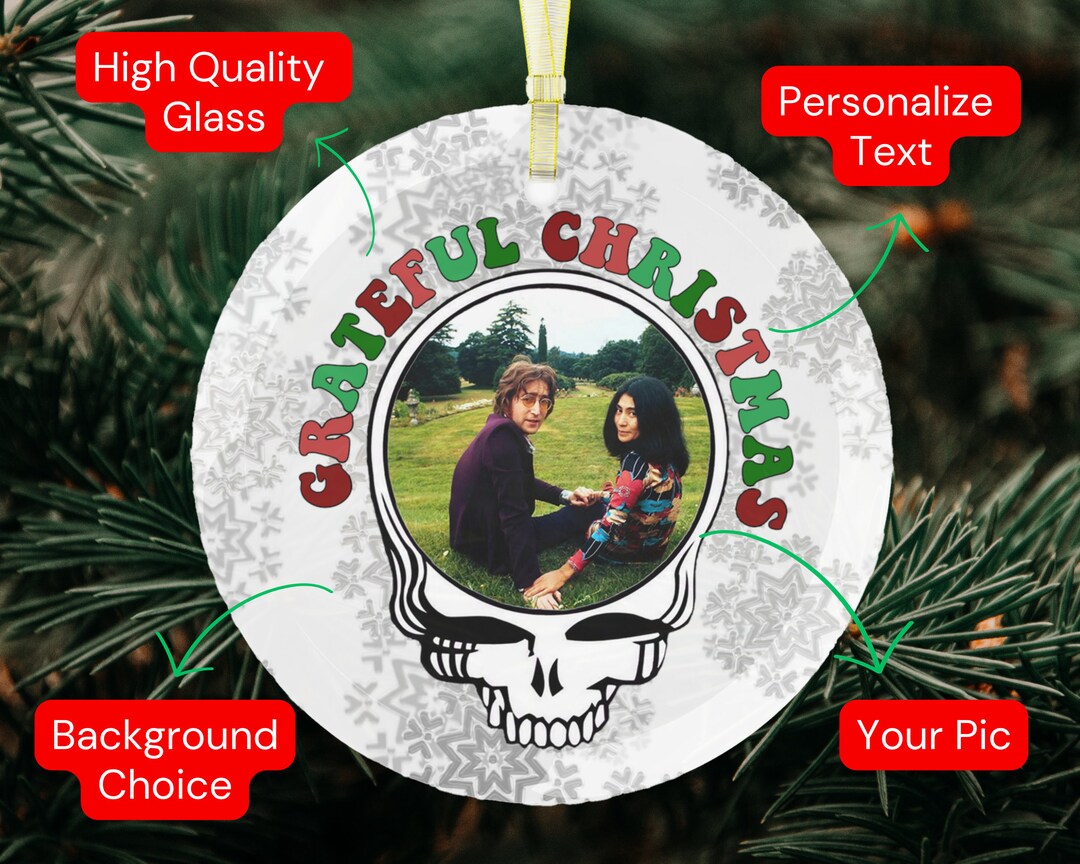 Steal Your Face PERSONALIZED Photo Christmas Ornament | Grateful Dead ...