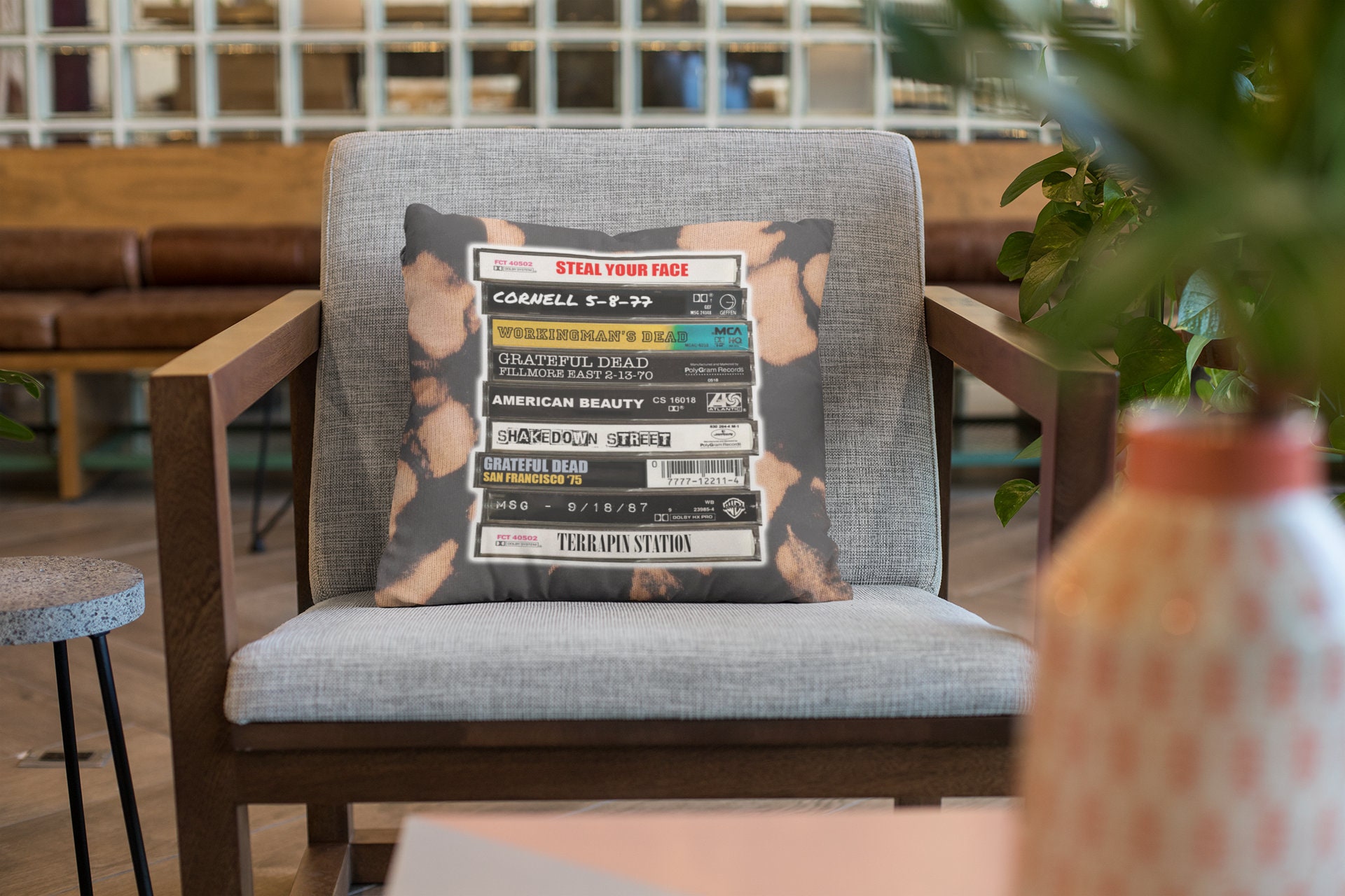CUSTOMIZABLE Grateful Dead Cassette Tapes Throw Pillow, Personalized ...