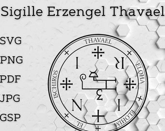 Vector File Seal Sigille Sigil Archangel Michael Svg Png Dxf Jpg Gsp ...