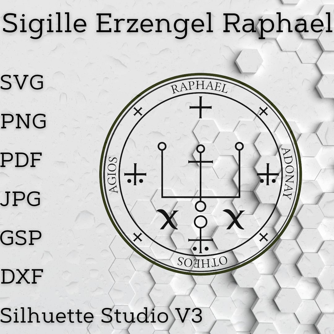 Vector File Seal Sigil Sigil Archangel Raphael Svg Png Dxf Jpg Gsp Pdf ...
