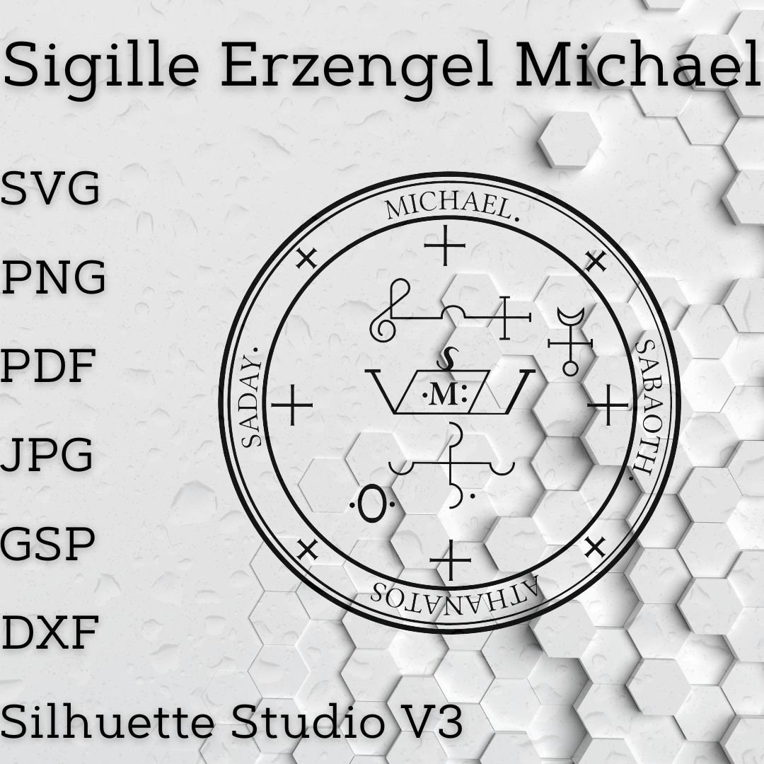 Vector File Seal Sigille Sigil Archangel Michael Svg Png Dxf Jpg Gsp ...