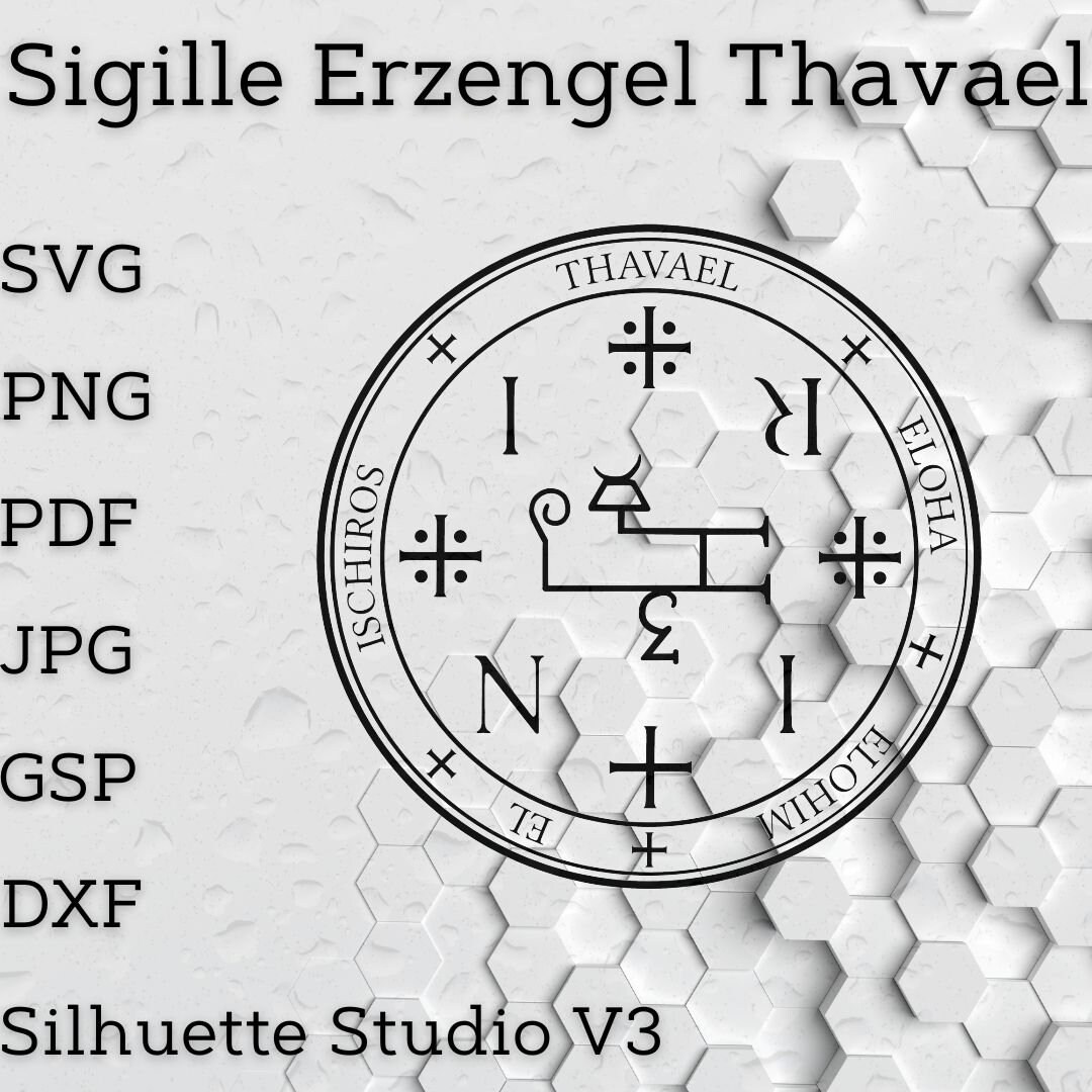 Vector File Seal Sigil Sigil Archangel Thavael Svg Png Dxf Jpg Gsp Pdf ...