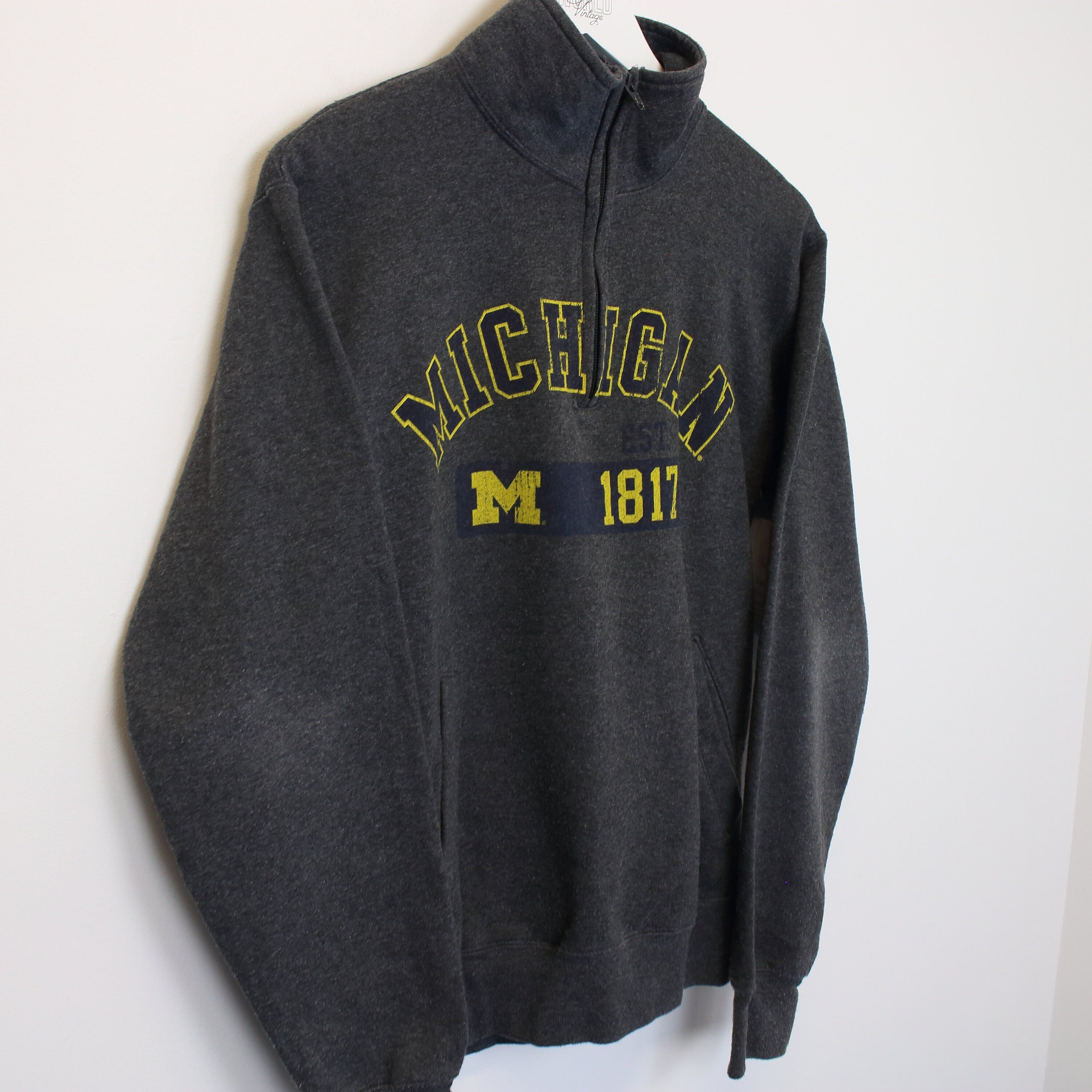 Vintage Champion Quarter Zip Sweatshirt in Grey. Best Fits S - Etsy