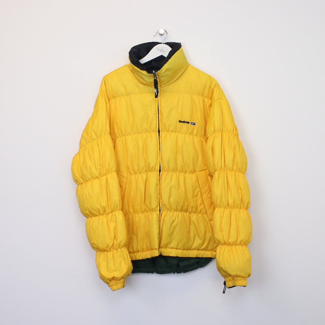 Vintage Reebok Jacket in Yellow. Best Fits XL - Etsy