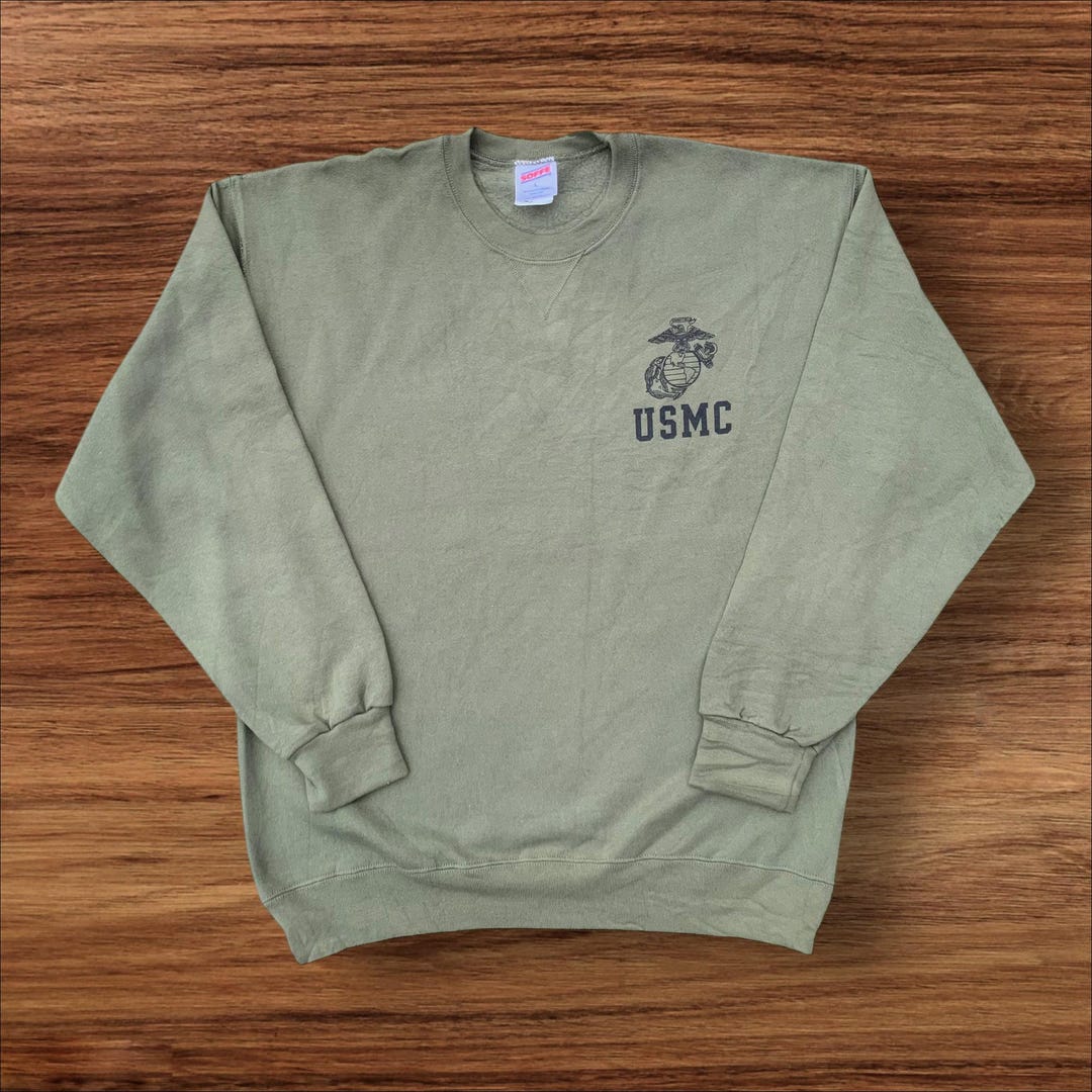 Usmc Us Marine Corps Army / Military Sweatshirt in Green Grade a S M L ...