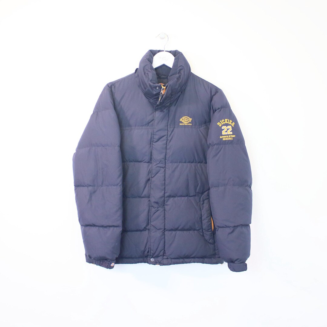 Vintage Dickies Puffer Jacket in Navy and Orange. Best Fits M - Etsy