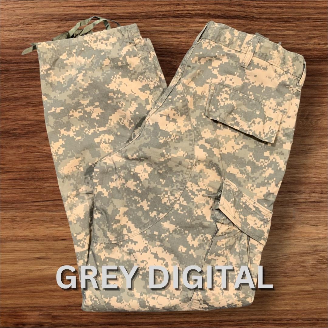 Vintage Army / Military Grey Digital Camo Cargo Pants Sizes 27 to 46 ...